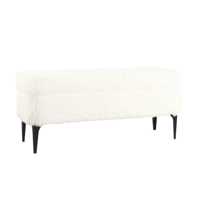 Wade Logan® Ameelya 100 Polyester Upholstered Storage Bench And Reviews
